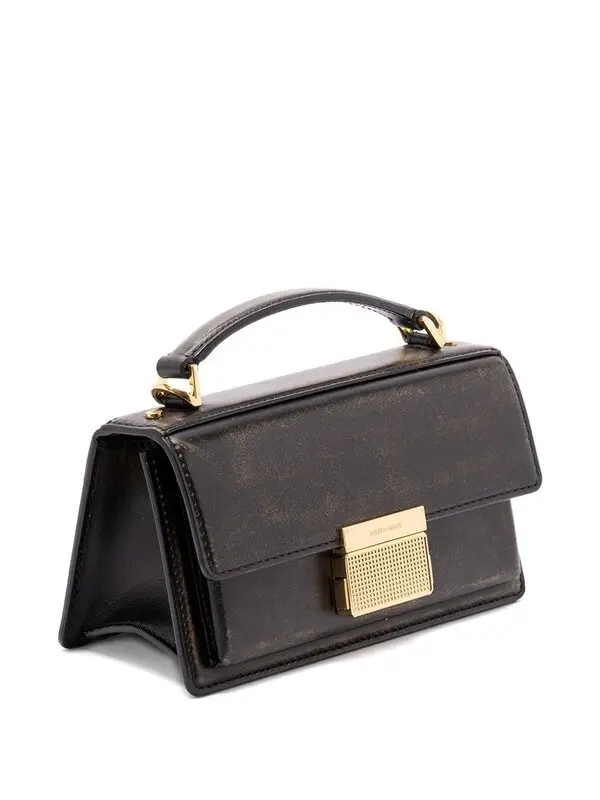 GOLDEN GOOSE Venezia Small Leather Handbag - Black