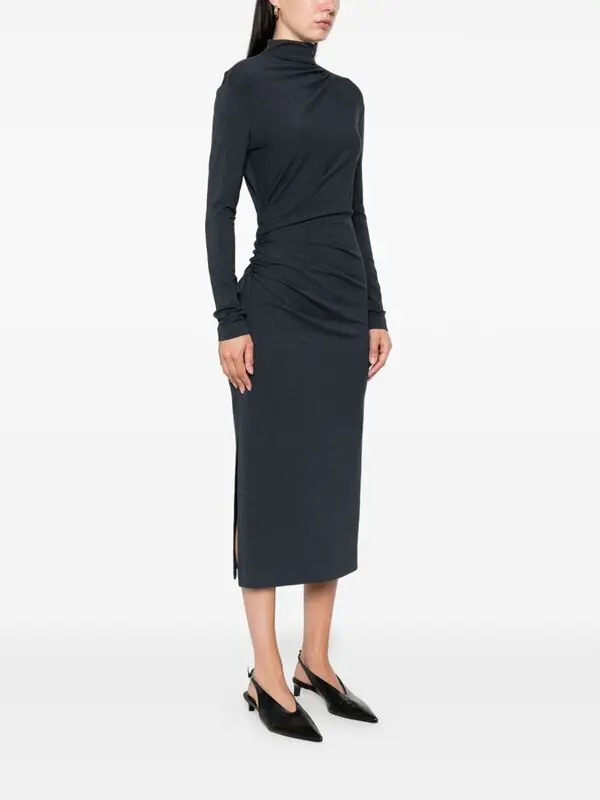 Brunello Cucinelli Wool Blend Midi Dress