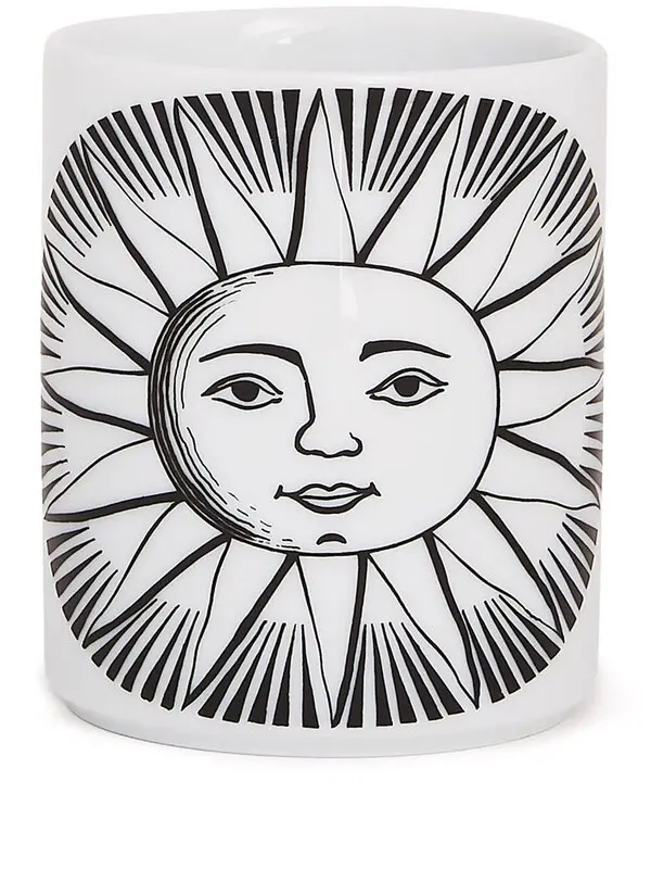FORNASETTI Pencil Holder Sole - White