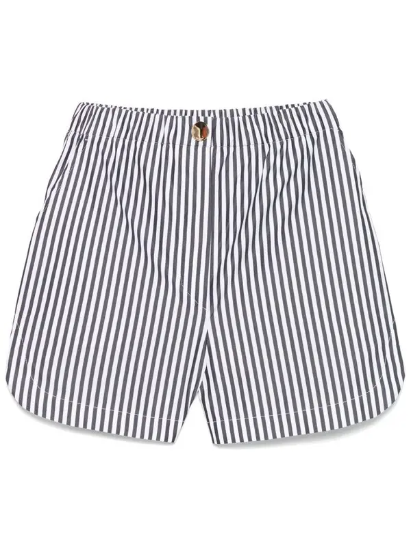 Sportmax Striped Cotton Shorts