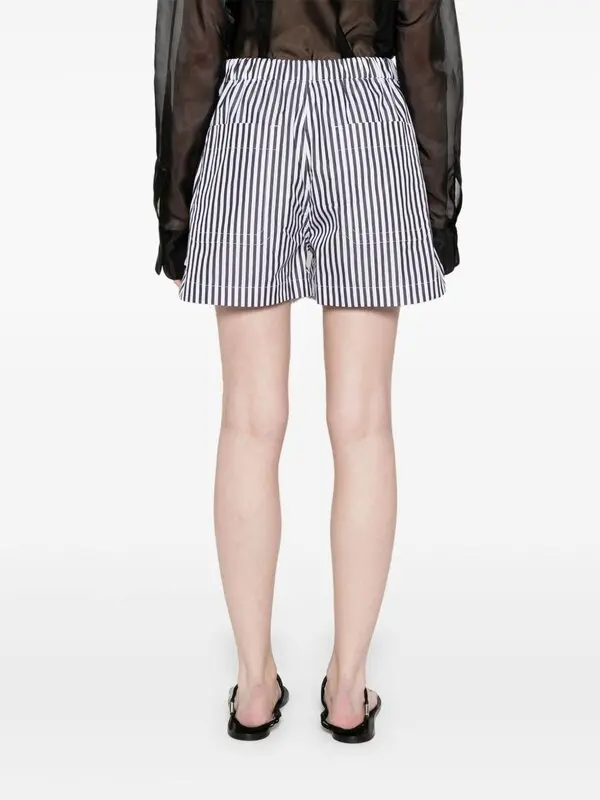 Sportmax Striped Cotton Shorts