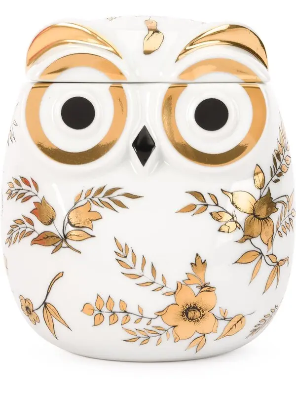 FORNASETTI Jar Civetta Fiorata - White
