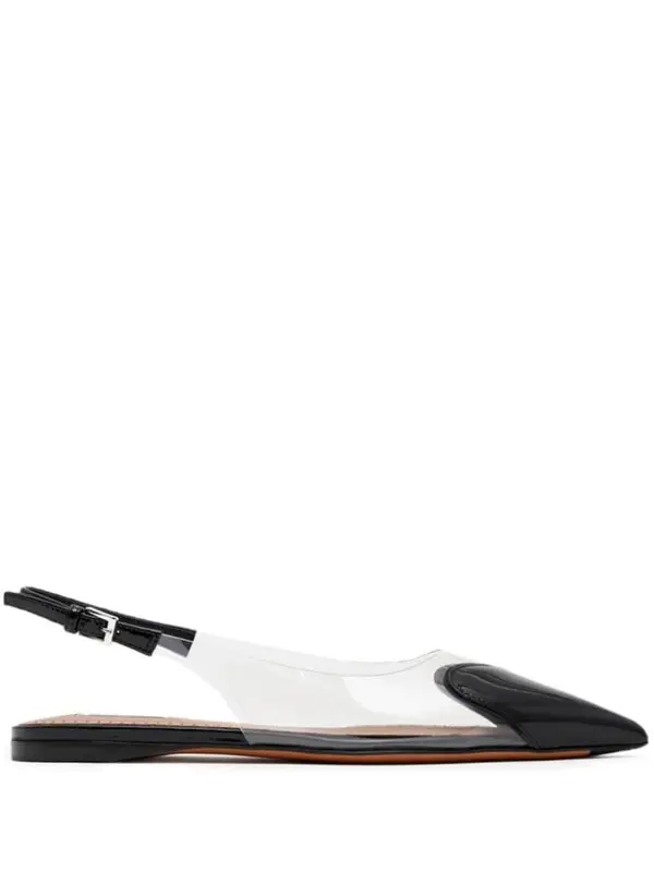 Alaïa Le Coeur Slingback Ballerinas - Black