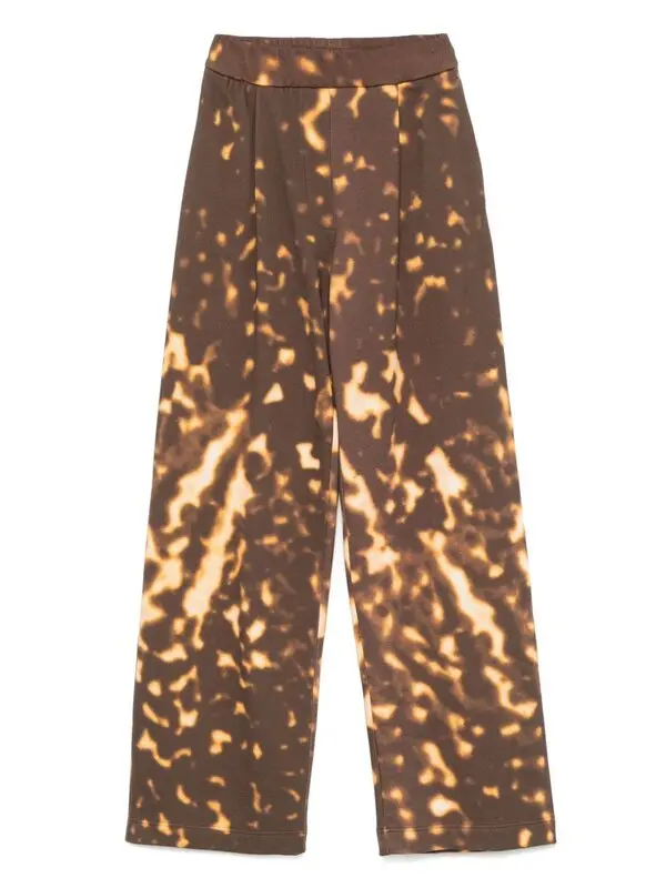 Dries Van Noten Printed Trousers - Brown