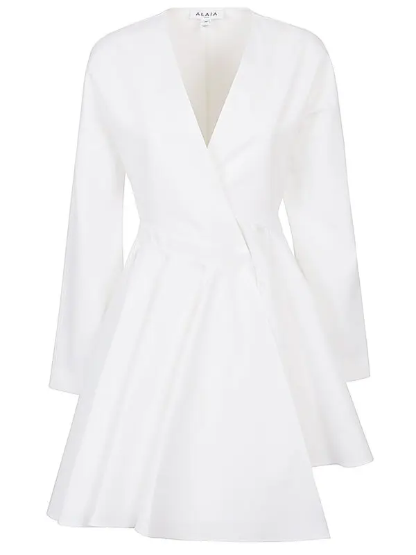 Alaïa Cotton Mini Dress - White