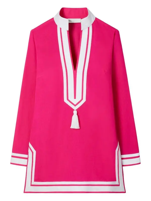 Tory Burch Cotton Tunic Dress - Pink