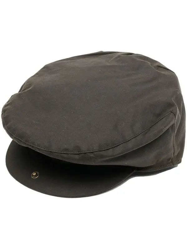 Barbour Wax Flat Cap - Green