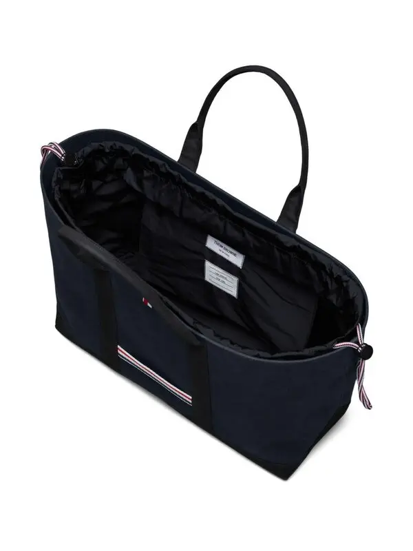 Thom Browne Tool Medium Leather Tote - Blue