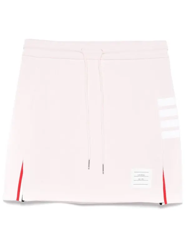Thom Browne 4bar Cotton Mini Skirt - Pink
