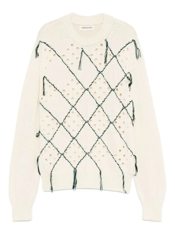 NAMACHEKO Maglia Intarsia Crewneck - Beige