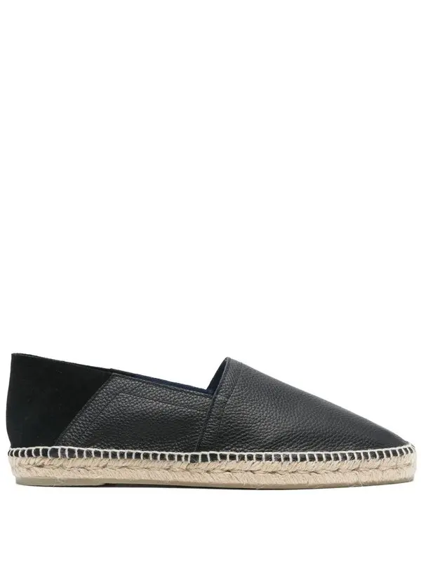 CastaÑer Polo Leather Espadrilles - Black