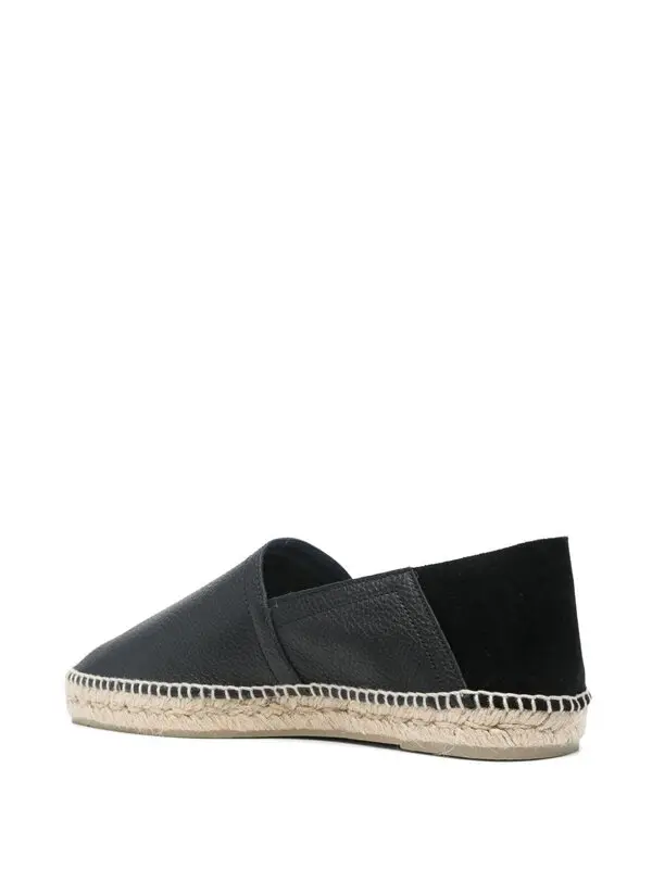CastaÑer Polo Leather Espadrilles - Black