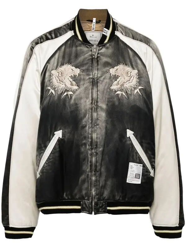 Mihara Yasuhiro Bomber Souvenir Jacket - Black