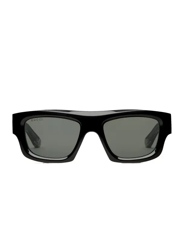 Gucci Rectangular Sunglasses - Black