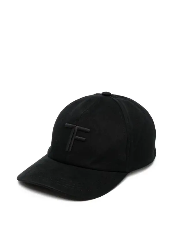 GANNI Logo Canvas Baseball Cap - Black