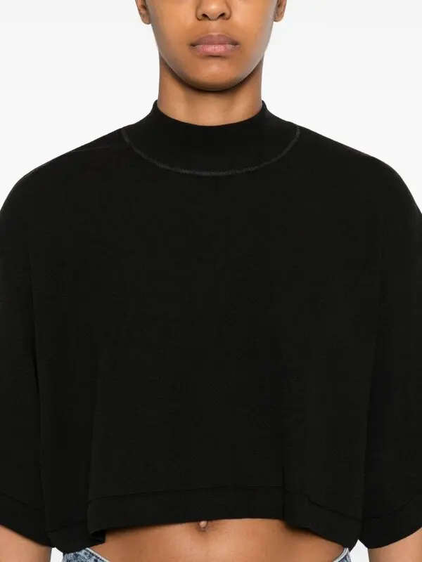 Alaïa Cropped Knitted Top