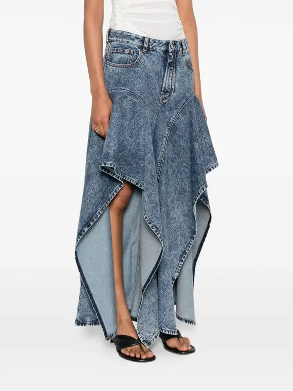 Alaïa Ruffle Denim Jeans