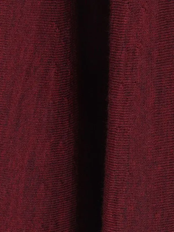 Alaïa Wool Skater Dress - Red