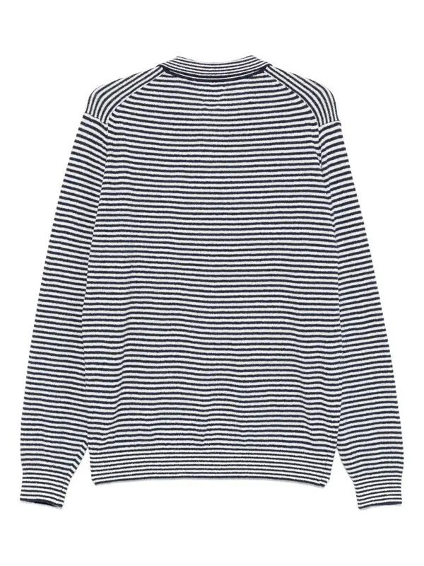 DOPPIAA Striped Long Sleeve Polo