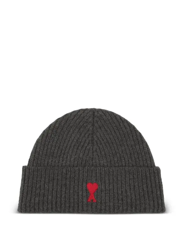 Ami De Coeur Wool Beanie - Grey