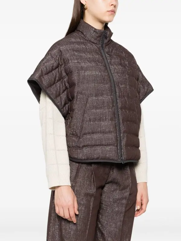 Brunello Cucinelli Short-sleeved Down Jacket