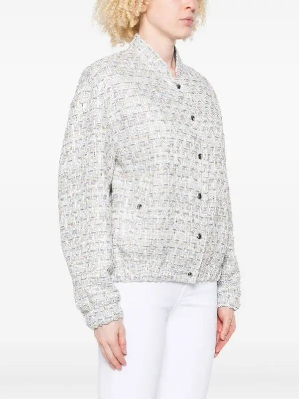 IRO PARIS Noemy Cotton Jacket - Silver