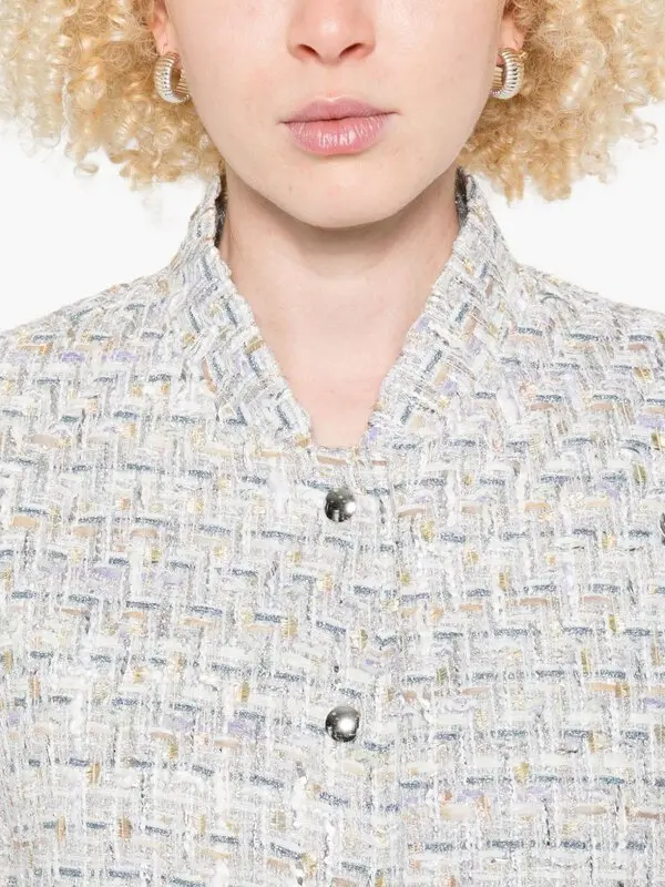 IRO PARIS Noemy Cotton Jacket - Silver