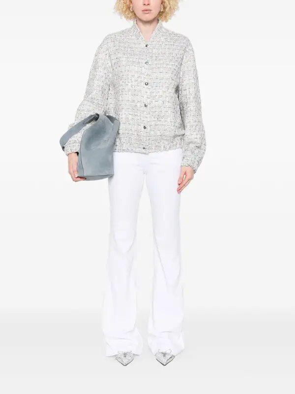 IRO PARIS Noemy Cotton Jacket - Silver