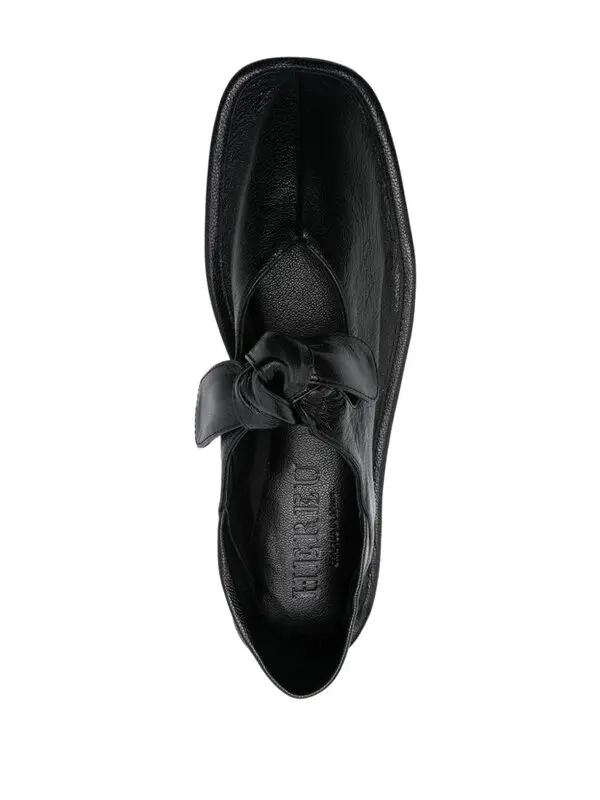 Hereu Llasada Leather Ballerinas - Black
