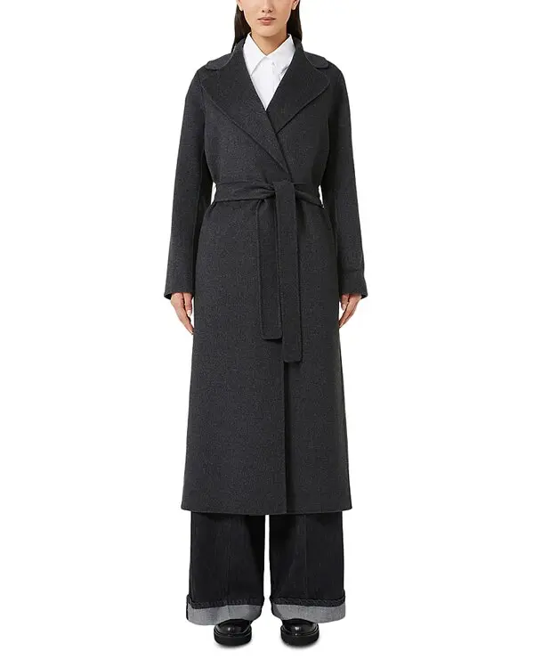 Max Mara Poldo Wool Coat - Dark Grey