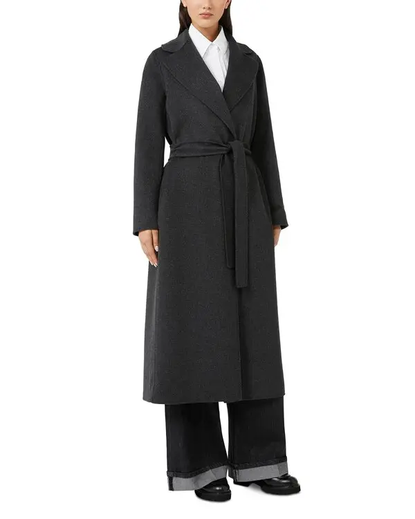 Max Mara Poldo Wool Coat - Dark Grey