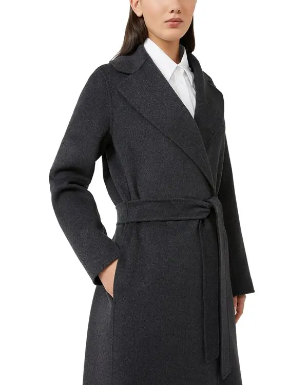 Max Mara Poldo Wool Coat - Dark Grey