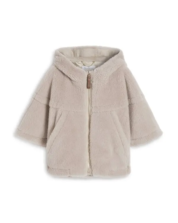 Max Mara Petalo Hooded Teddy Cape