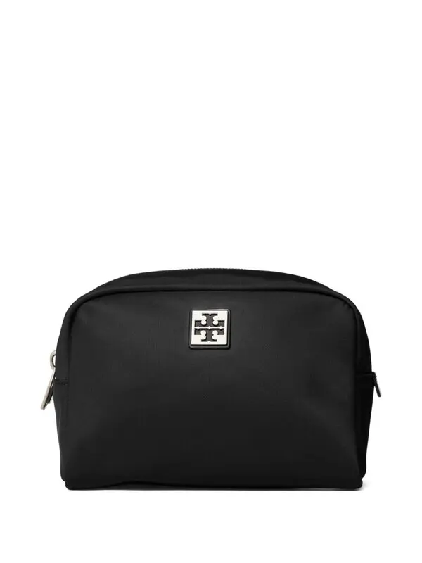 Tory Burch Virginia Nylon Cosmetic Case - Black