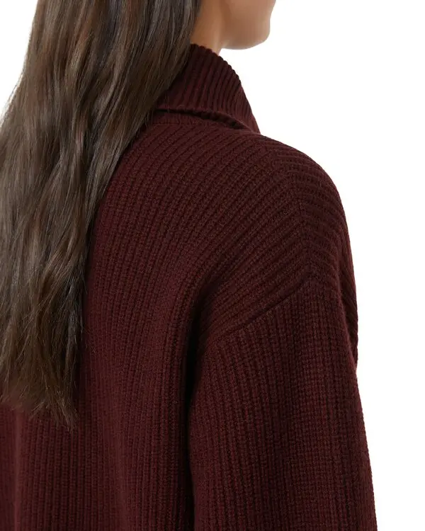 Max Mara Nadar Wool & Cashmere Half Zip Sweater
