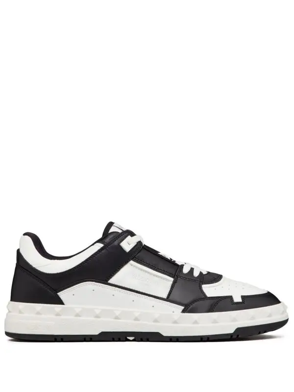 Valentino Garavani Freedots Leather Sneakers - Black