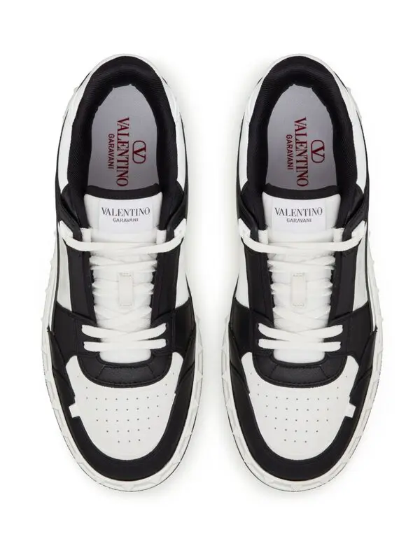 Valentino Garavani Freedots Leather Sneakers - Black