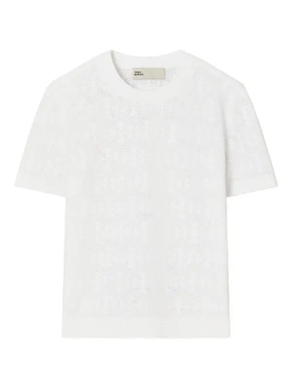 Tory Burch Monogram T-shirt - White