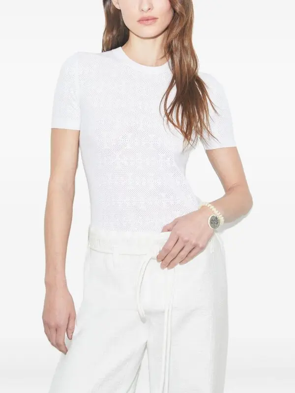 Tory Burch Monogram T-shirt - White