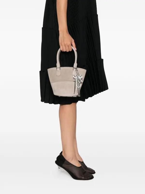 SELF-PORTRAIT Suede Tote Bag
