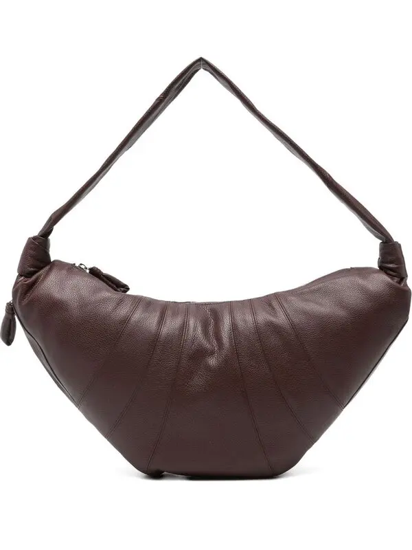 LEMAIRE Croissant Large Leather Shoulder Bag - Brown