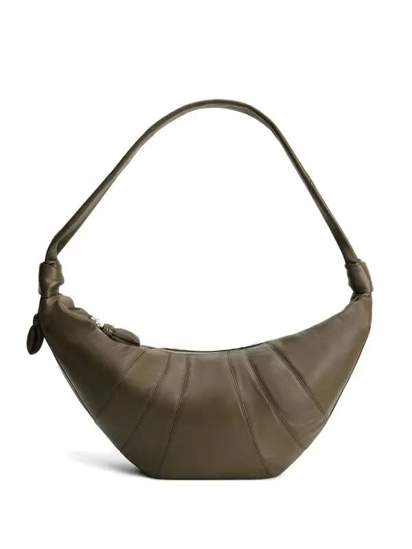 LEMAIRE Croissant Large Leather Shoulder Bag - Green