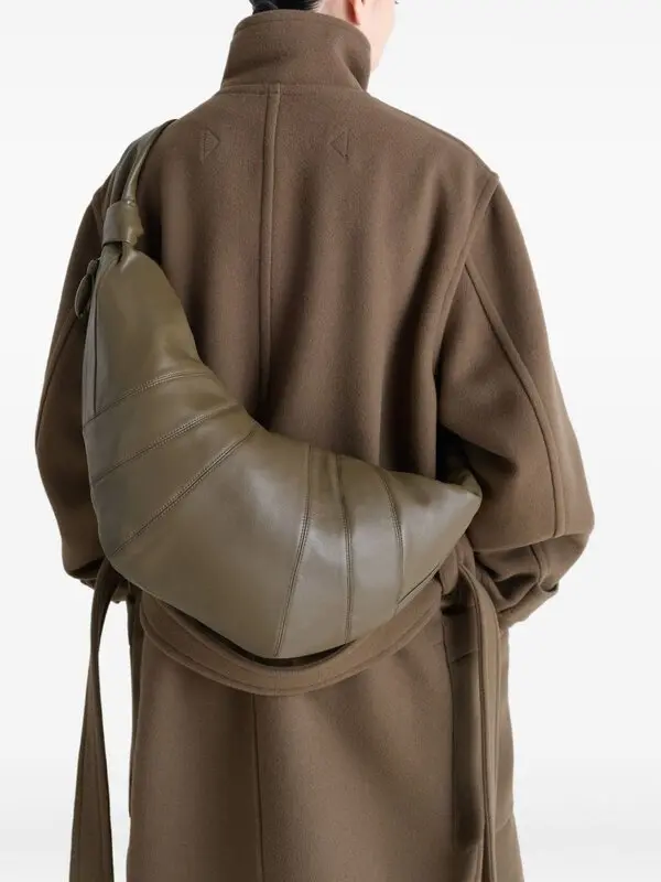 LEMAIRE Croissant Large Leather Shoulder Bag - Green
