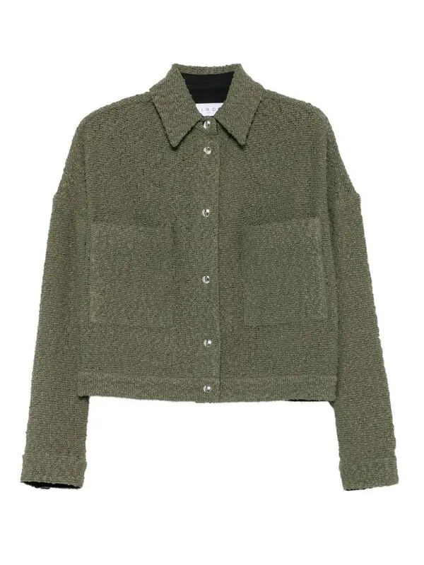 IRO PARIS Pabli Cotton Jacket - Green