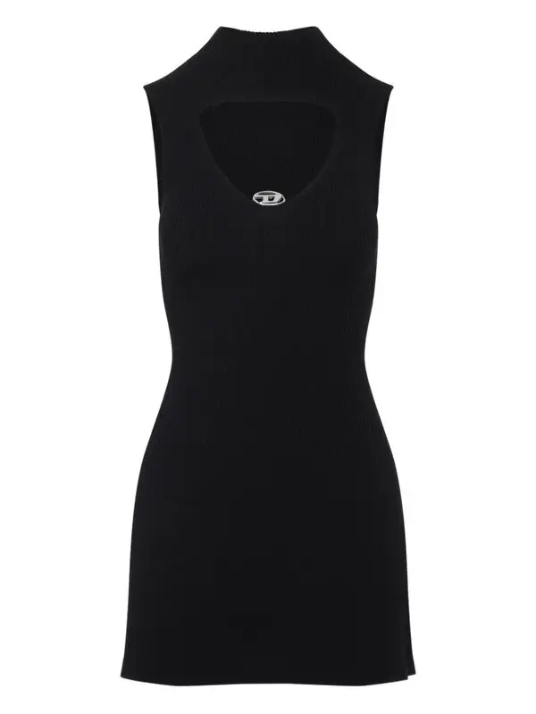 white christmas dresses Diesel Women's Black Dress Cut Out