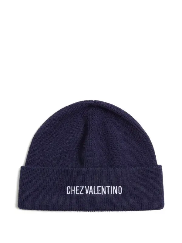 Valentino Garavani Chez Beanie - Blue