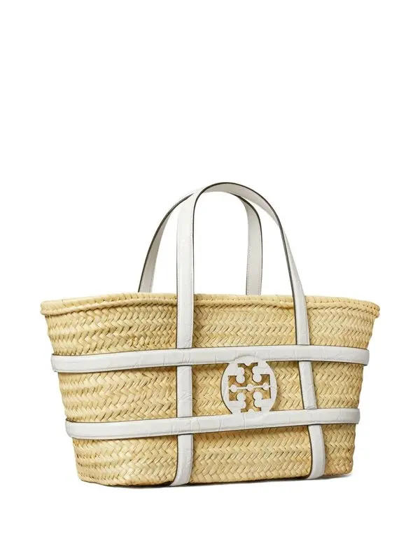 Tory Burch Ella Straw Basket Bag - White