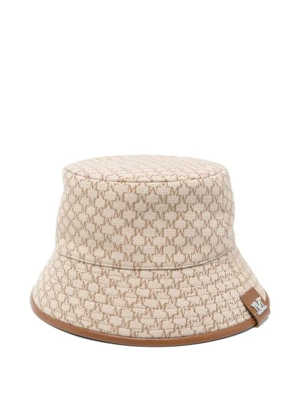 Max Mara Monogram Jacquard Bucket Bag