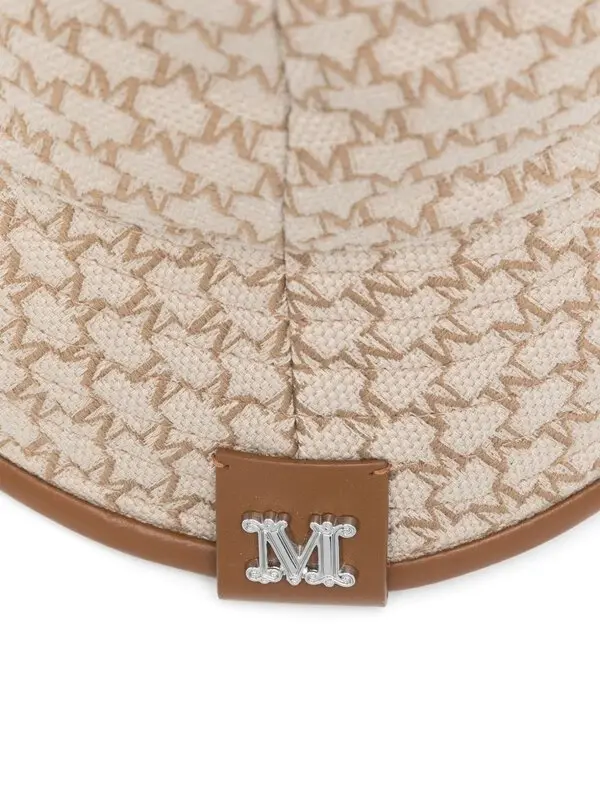 Max Mara Monogram Jacquard Bucket Bag