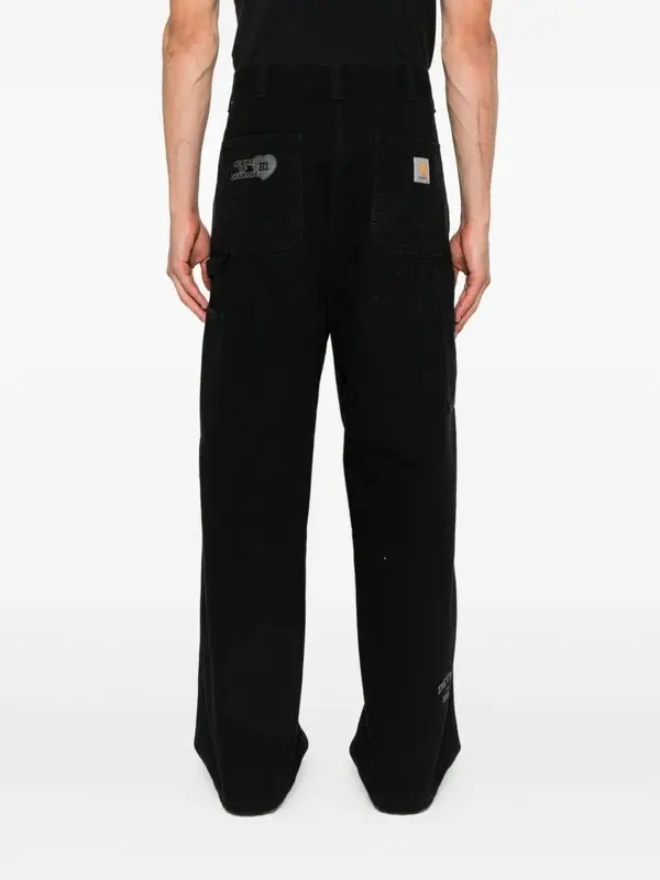 Carhartt Work In Progress Og Single Knee Graphic Trousers - Black